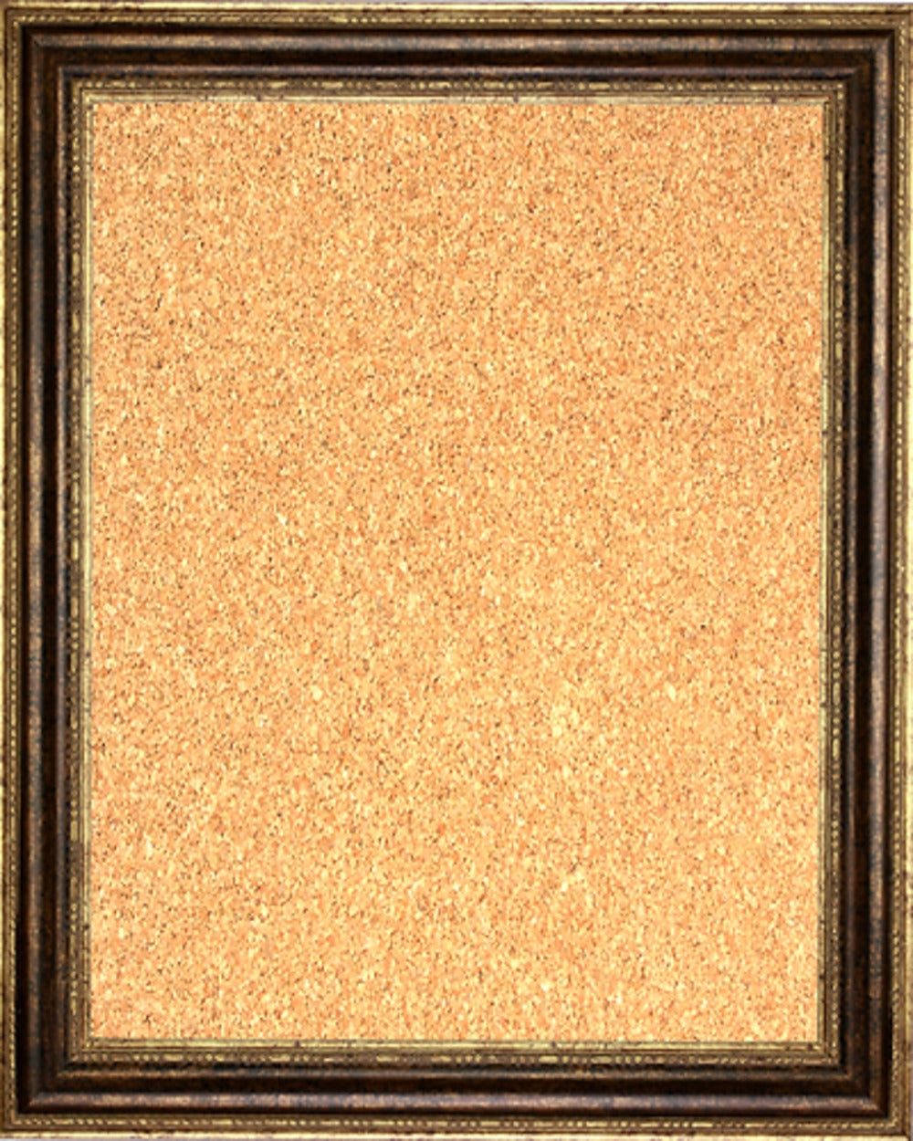 Framed Cork Board 16" x 20" - with Bronze Finish Frame with Rounded Pa ...