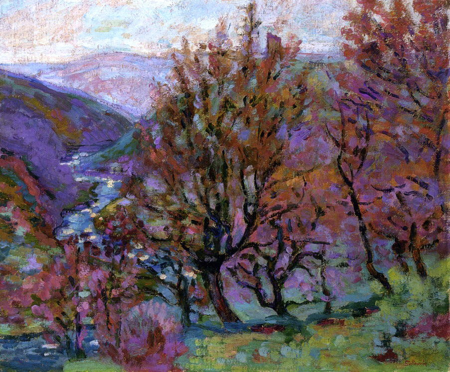 Armand Guillaumin Landscape of La Creuse Oil Painting – Art Oyster LLC