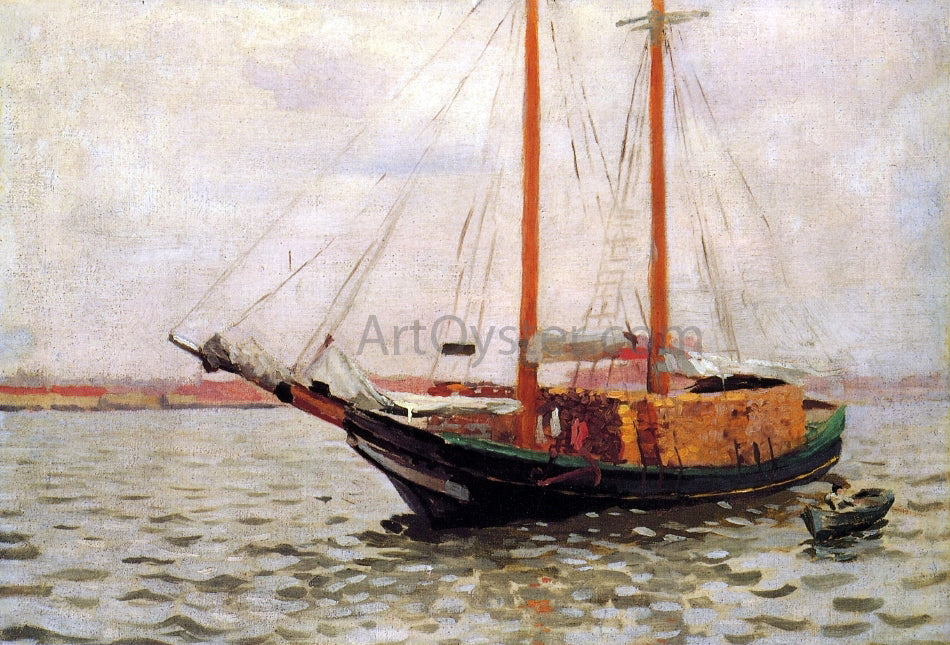 Thomas Pollock Anschutz Lumber Boat Oil Painting – Art Oyster LLC