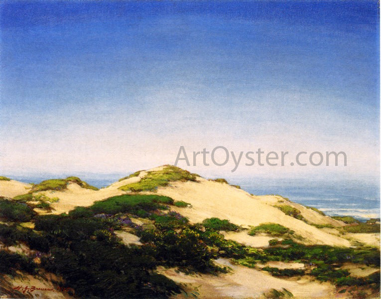 Henry Breuer Sand Dunes, Carmel Oil Painting – Art Oyster LLC